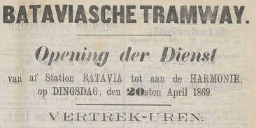 Trams in Batavia deel 1: paardentrams | In de Archipel
