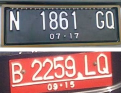 Kentekens in Indonesië | In de Archipel