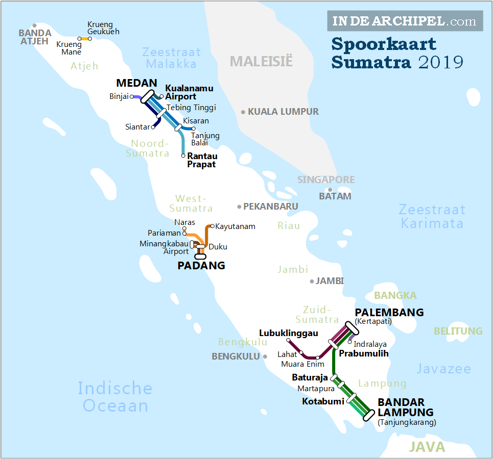 Treinreizen op Sumatra: routes en tickets | In de Archipel